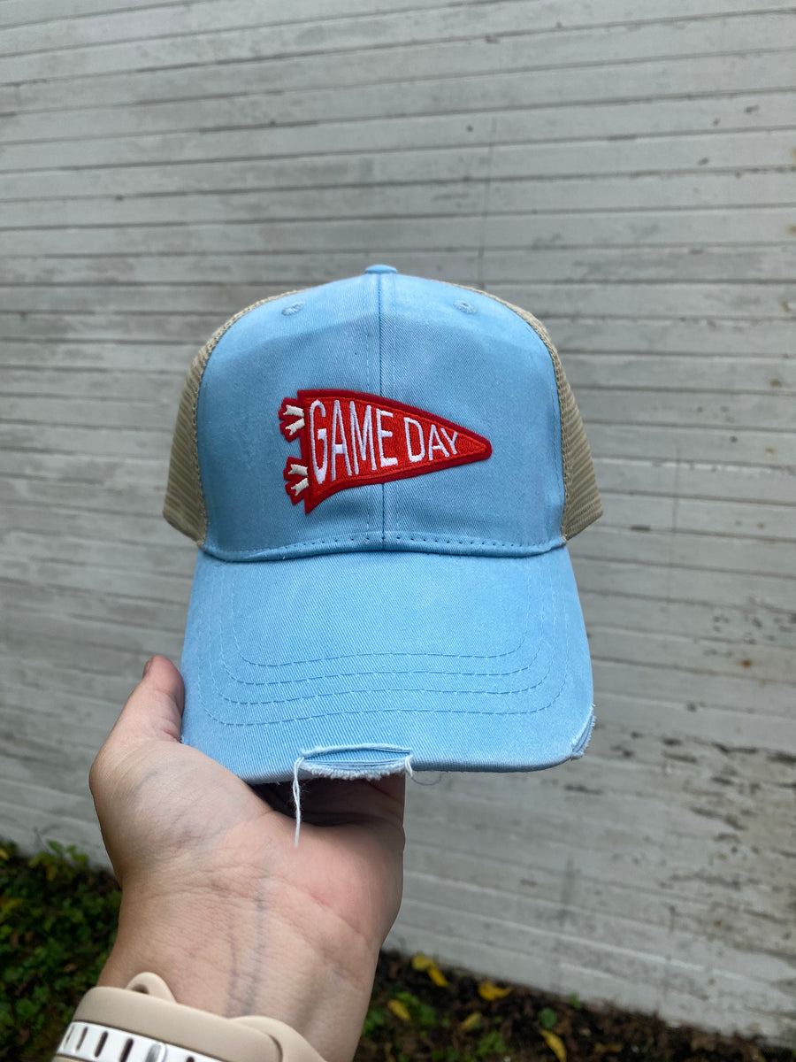 Powder Blue Game Day Hat – Piccolo Boutique LLC