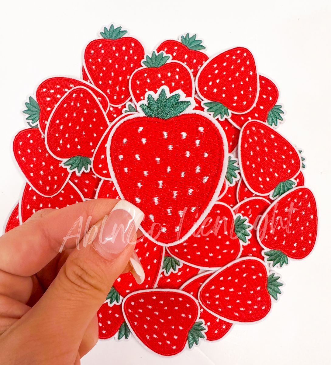 Trucker hat patches 3” strawberry embroidery patch – Piccolo Boutique LLC